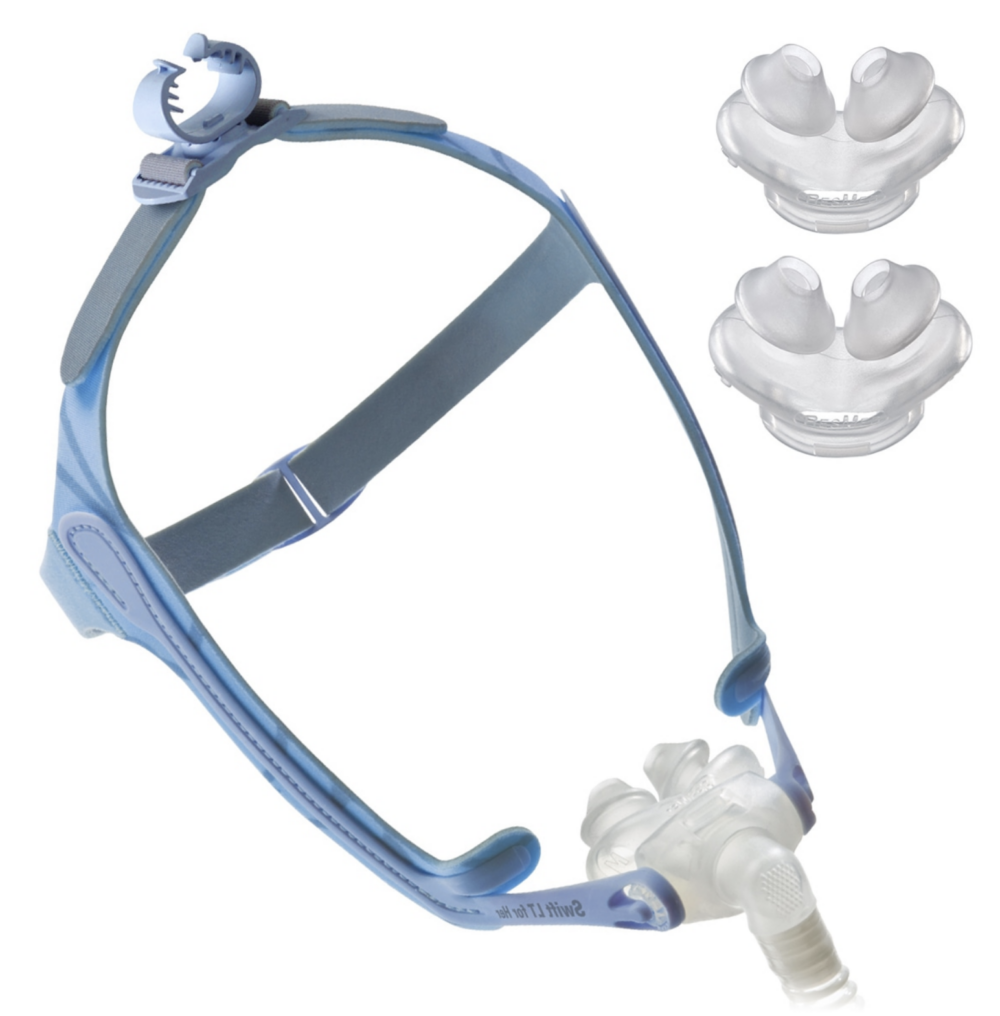 ResMed Swift™ LT for Her Nasal Pillows CPAP / BiPAP Mask with Headgear ...