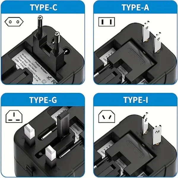 Universal Travel Adapter Wall Charger with USB Port - CPAP Store USA