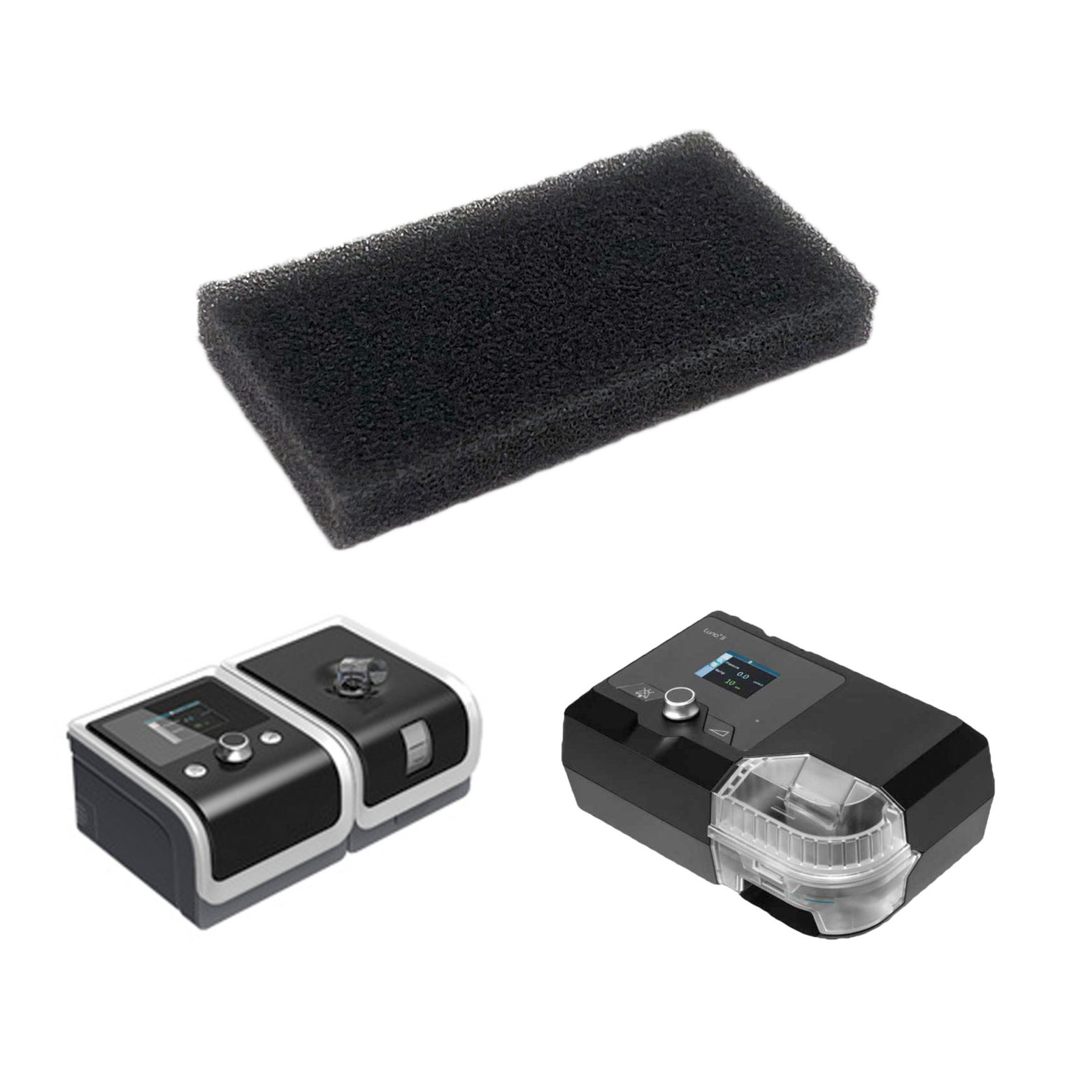 Reusable Black Foam Filter for BMC 3B Medical Luna and Luna II CPAP ...